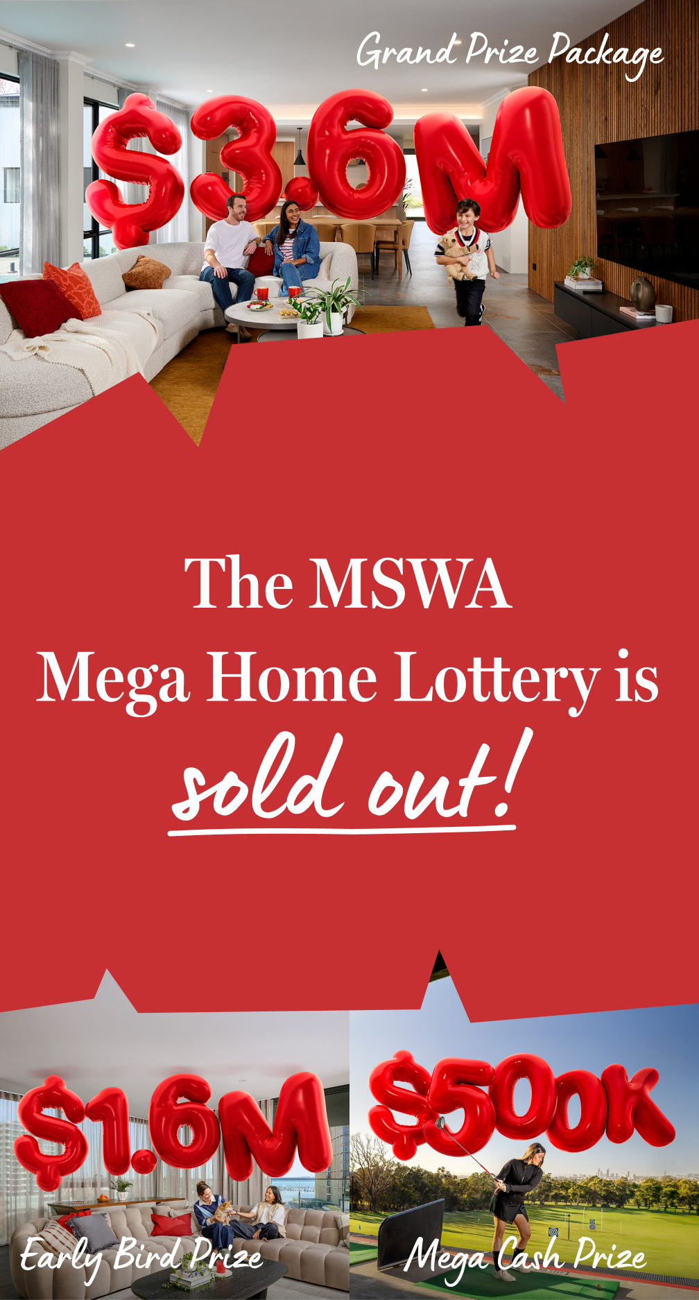 MSWA Mega Home Lottery | Sold Out